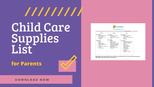 Printable childcare supply list for parents | Lillio